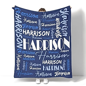 Dr.TOUGH Personalized Blankets for Kids Adults Personalized Name Blankets Personalized Kids Boys Girls Custom Blanket with Name