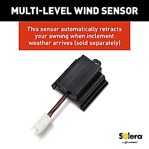 Solera 12V Smart Arm 63" Awning Hardware Kit for 5th Wheels, RVs, Travel Trailers, Power Extend and Retract, Safety Lock Button, Weatherproof - 759516