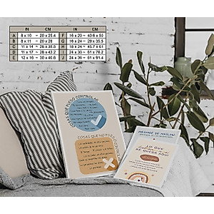 LOLUIS Mental Health Educational Poster, Therapy Counselor Office Classroom Wall Art Decor, Spanish Circle of Control Poster (Unframed 11"x17", Cosas Que Puedo Controlar)