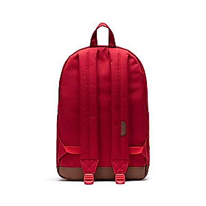 Herschel Pop Quiz Backpack, Red/Saddle Brown, Classic 22L
