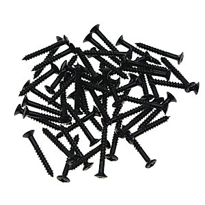 Pack of 50 Guitar Humbucker Pickup Ring Mounting Screws Pickup Frame Surround Screws for Les Paul SG Black