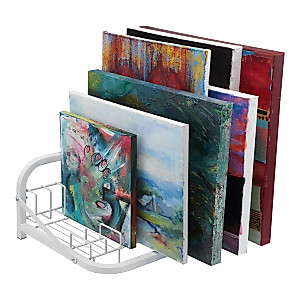 Dryden Art and Canvas Keeper - Small Table Model with Wall Mount for Storage, Organization and Transport of Canvases, Frames, and Panels - Small - 15x19x8.75"