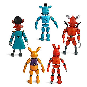 Toysvill Inspired by Five Nights at Freddy's | Pirates | Freddy's Action Figures Toys (FNAF) Set of 5 [Freddy, Bonnie, Fazbear, Curse of Dreadbear and Captain Foxy]