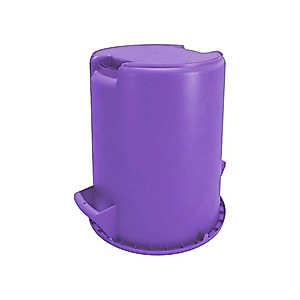 SPARTA Bronco Waste Container Trash Container, Round Trash Bin for Disposal, 10 Gallons, Purple