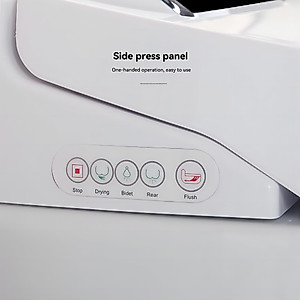 Automatic Flushing, Manual Flipping, Modern Classic Elongated with Dryer, Warm water, Foot Sensor Operation, Heated Bidet Seat, Tankless Smart Toilet with LED Display