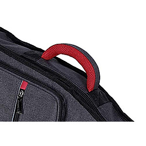 Crossrock CRSG107D Dreadnought Guitar Bag, 10mm Padding, Backpack Available, Dark Grey (CRSG107DGR)