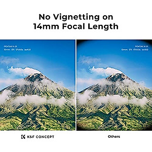 K&F Concept 62mm MC UV Protection Filter with 28 Multi-Layer Coatings HD/Hydrophobic/Scratch Resistant Ultra-Slim UV Filter for 62mm Camera Lens (Nano-X Series)