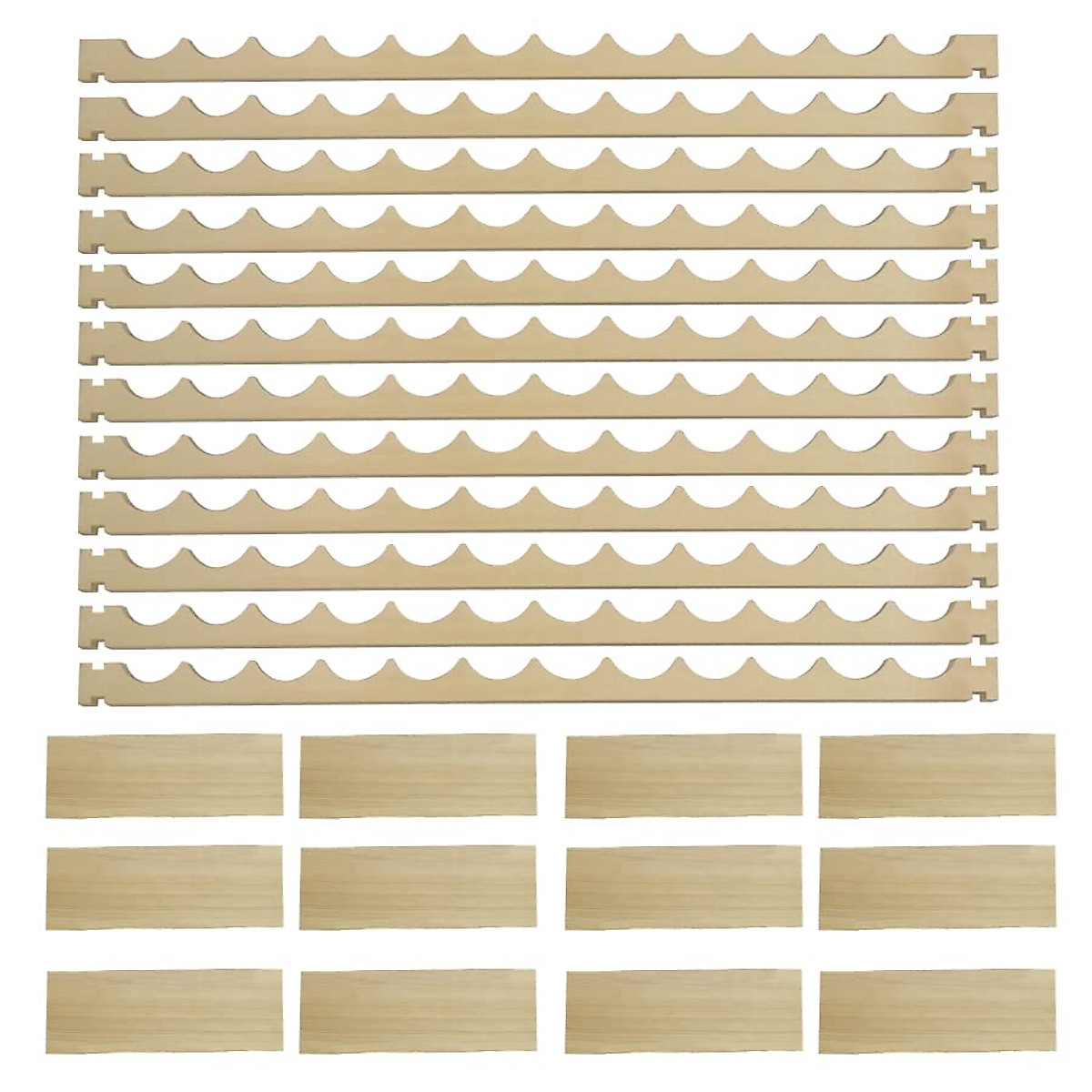 ZenStyle 6 Tier Premium Wood Wine Rack Storage Stand 72 Bottles Capacity Stackable Storage Display Shelf Floor Freestanding Wine Cabinet, Wobble-Free