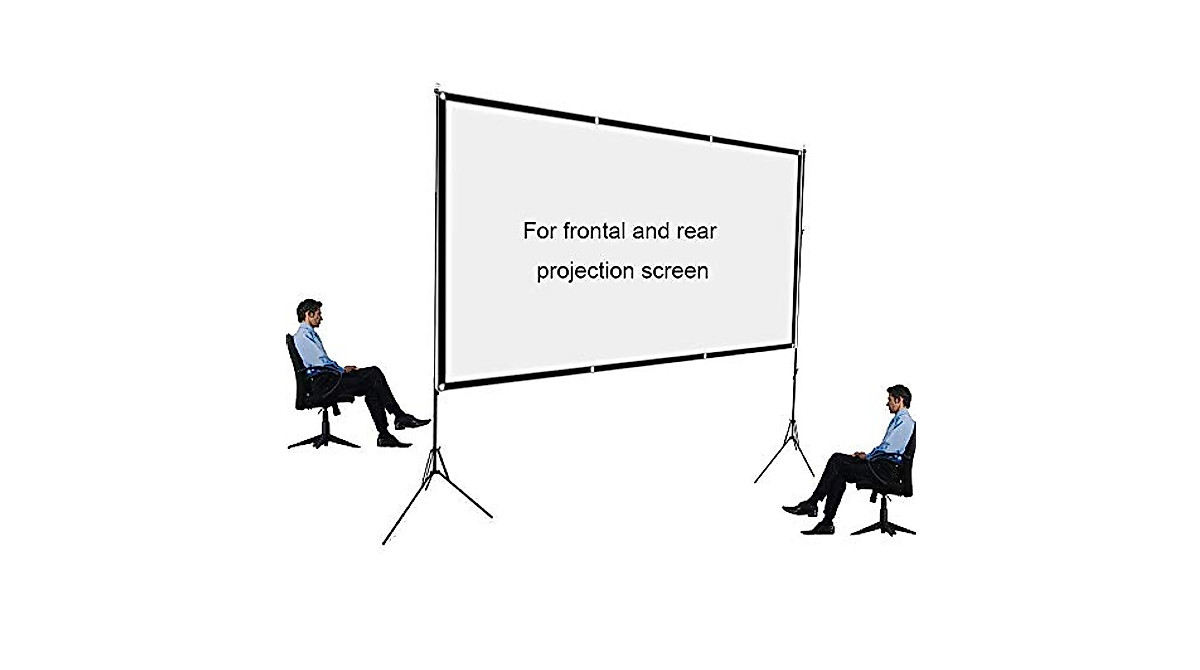 Portable Projector Screen Stand for Indoor & Outdoor Use | Qoody