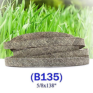 WEPECULIOR Lawn Mower Deck Blades Cutting Tranmission Drive Belt for Cub Cadet 954-0642,Troy Bilt,MTD 754-0642, 954-0642,Toro 112-0933,Wright Mfg. 71460096,Hustler 784322 5/8" x138" Made with Kevlar