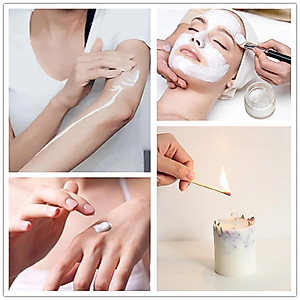 Miayon 6Pcs Glass Cosmetic Container with Wood Grain Lid Refillable Cosmetic Jar Frosted Glass Cream Container with Leak-proof Lid Empty Sample Jar for Makeup,Lotion,Eye Creams,Scrub Cream,Home Travel