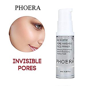 2 Pack PHOERA Face Primer,Magical Perfecting Base Face Mattifying Primer Anti-Aging WrinklesShrink Pore Remove Fine Lines Exfoliating Anti-Oxidation.(6Ml)
