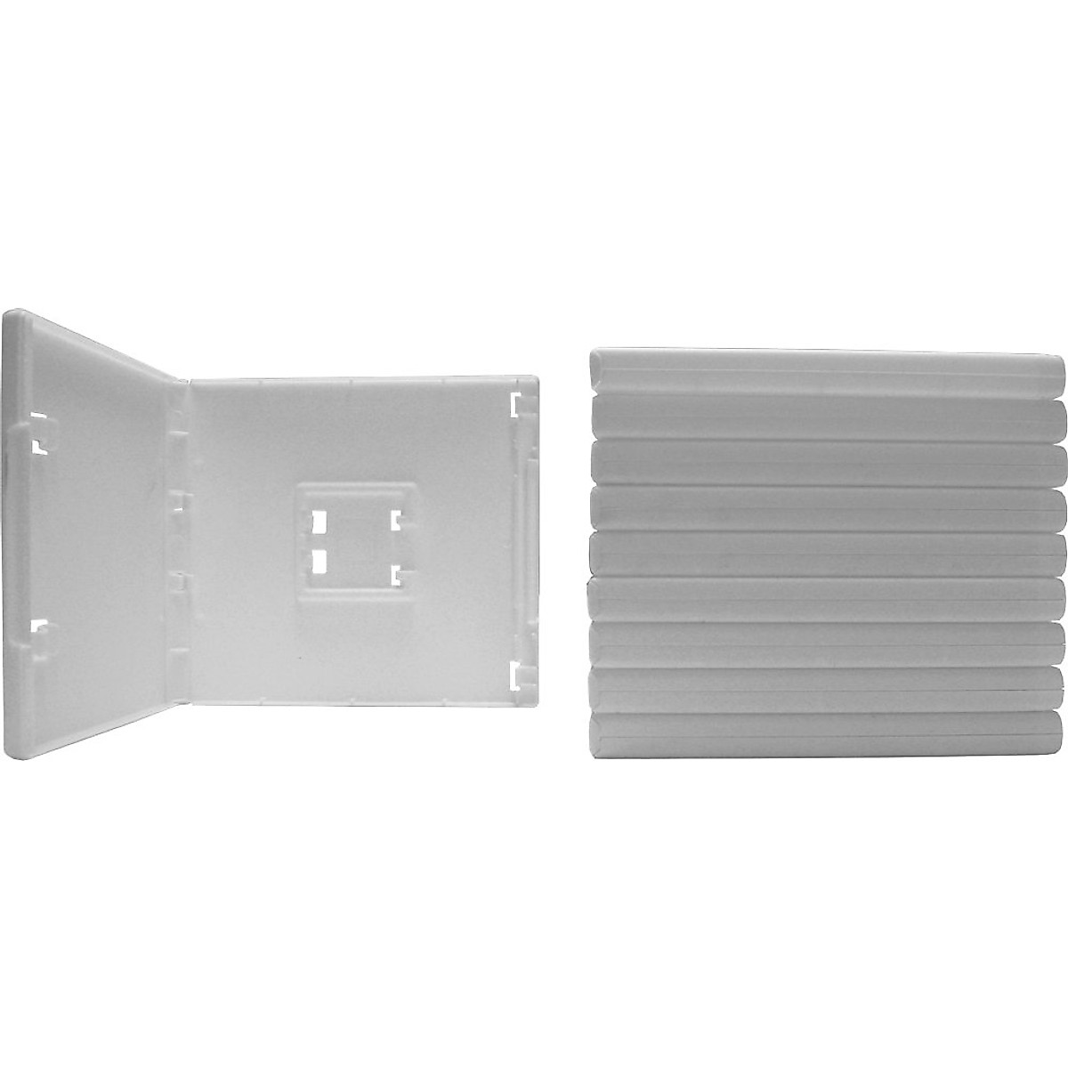 (10) White Standard Replacement Game Boxes - Compatible With Nintendo 3DS - #VGBR113DSWH