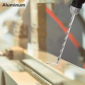 5Pcs 150mm-160mm Extra Long Drill Bit High Speed Steel Straight Shank Tool Sets 2-5 mm for Wood Plastic and Aluminum