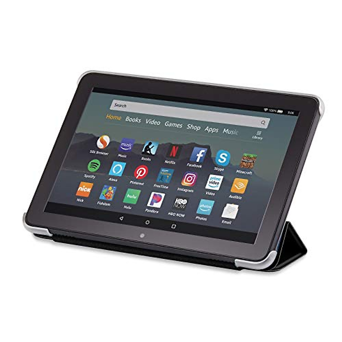 Nupro Tri-fold Standing Case for Fire HD 8 Tablet, Black (10th Gen, 2020 Release)