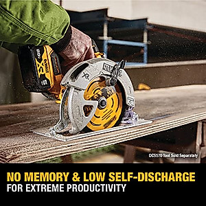 DEWALT 20V MAX Battery, 5 Ah, 2-Pack, Fully Charged in Under 90 Minutes (DCB205-2)