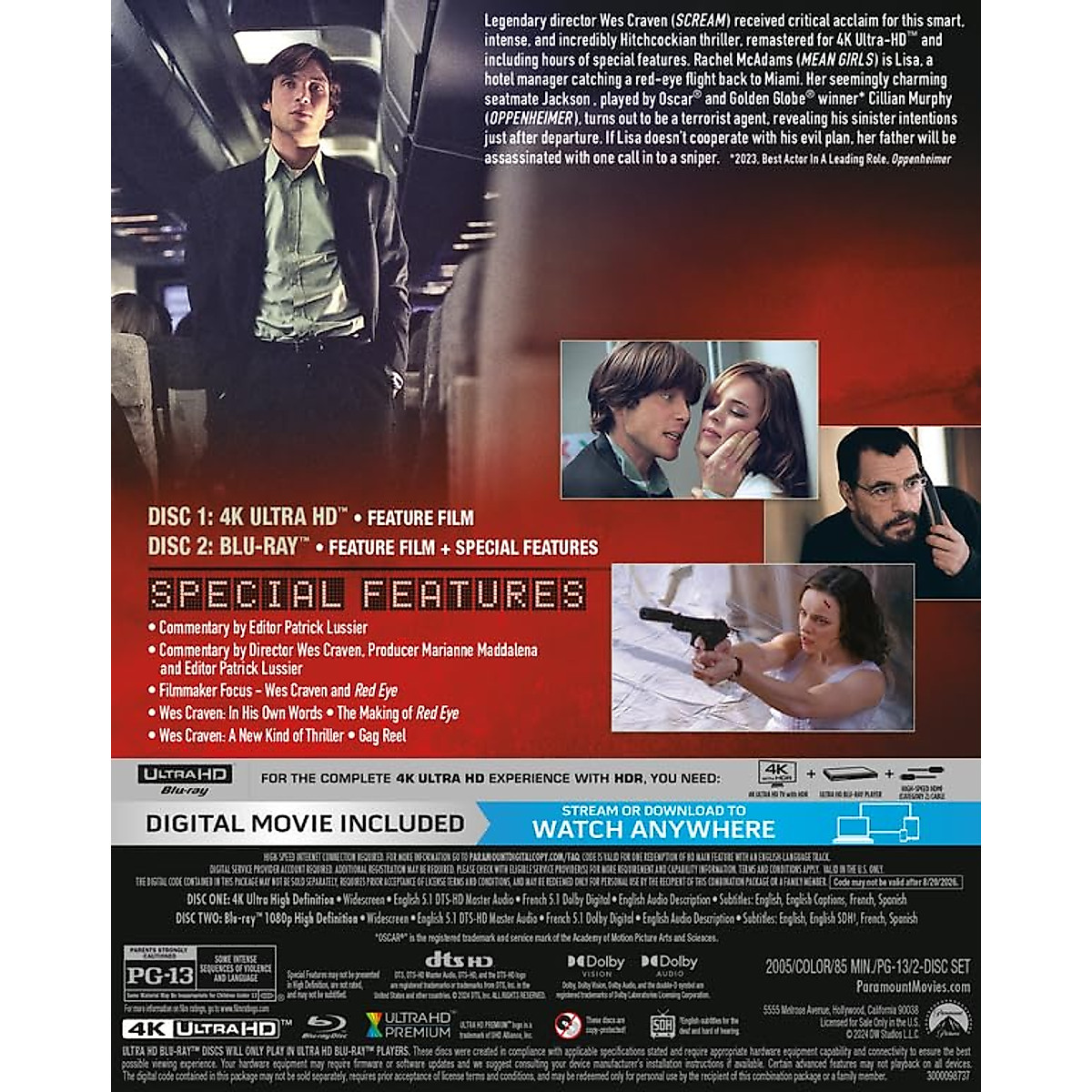 Red Eye [4K UHD + Blu-Ray + Digitial Copy]