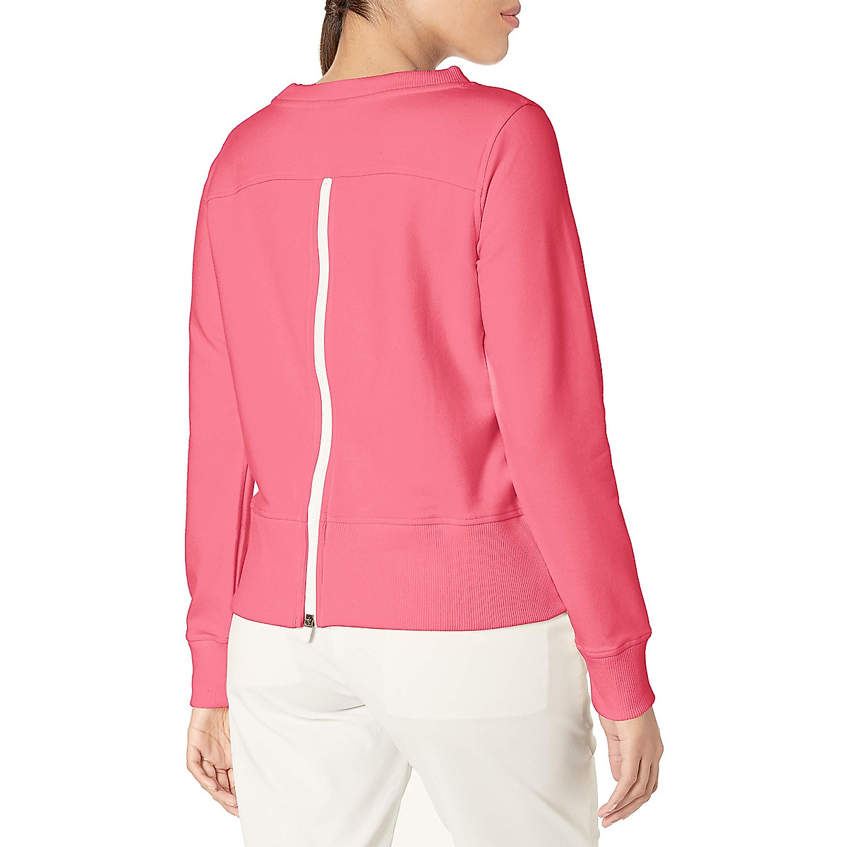 Puma Golf 2020 Women's Crewneck Zip Fleece, Rapture Rose, x Large