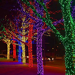 Dazzle Bright Christmas String Lights, 100 LED 33 FT Connectable Fairy Lights with 8 Modes, Waterproof Christmas Decorations for Indoor Outdoor Holiday Party Home Tree Decor (Green)