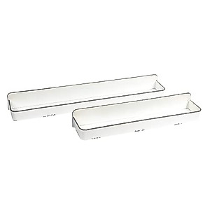 Creative Co-Op DA8541 White Wall Shelves, 2 Count