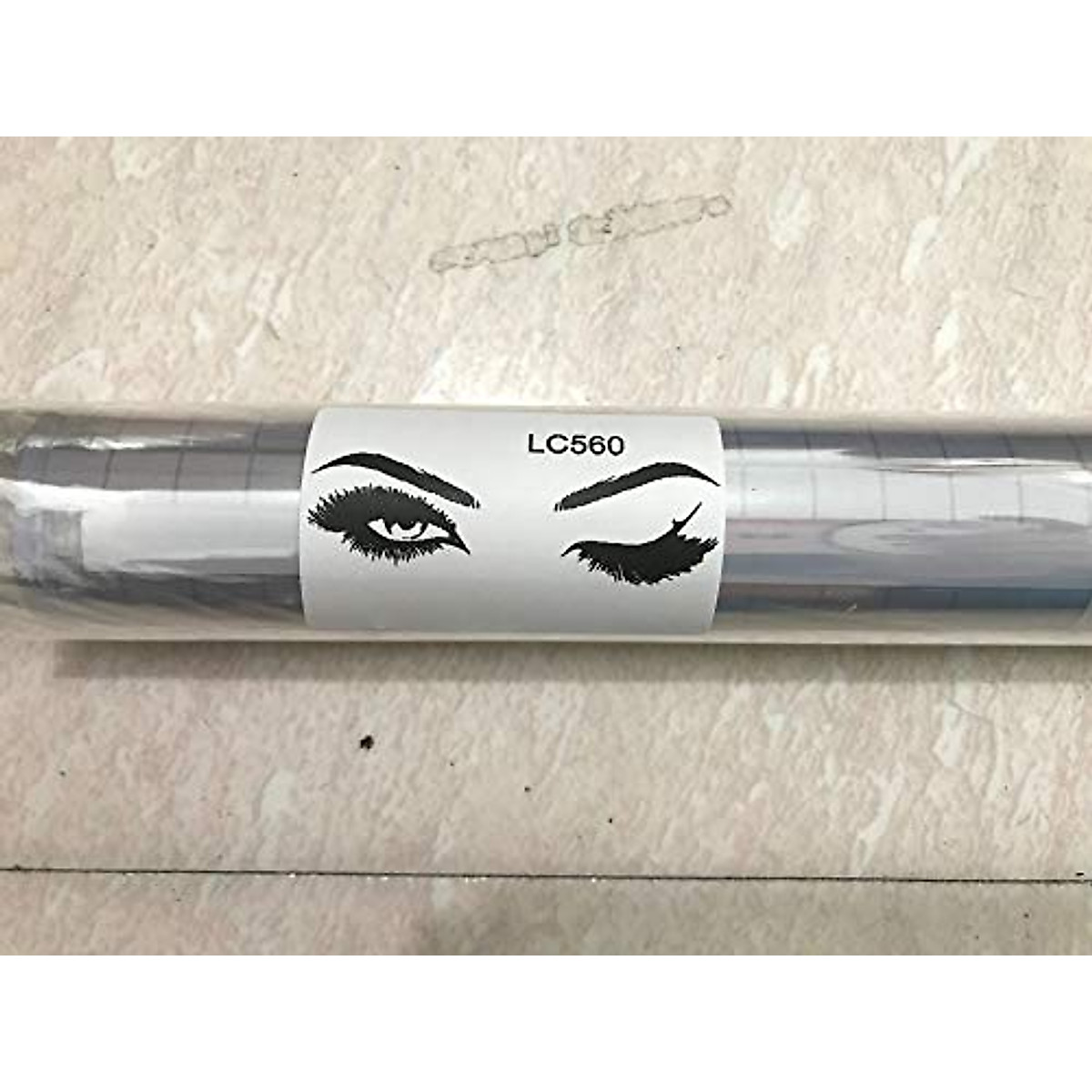 DXLING 49.2inch Large Beauty Salon Eyelash Wall Decor Stickers Make Up Store Home Decoration Murals (LC560 Black）
