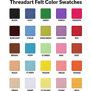 Threadart Premium Felt Roll - 12" x 10yd - Red | Soft Wool-Like Feel | 1.2mm Thick Fabric for DIY Crafts, Sewing, Crafting Projects | Compatible with Cricut Maker