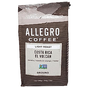 Allegro Coffee, Coffee Costa Rica El Volcan Ground, 12 Ounce