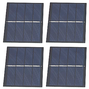 Nachukan 4Pcs 0.65W 2V DIY Solar Panel Charging Module System Board for Solar Toys Lights Battery - 60x80mm Outdoor Solar Panel Kits