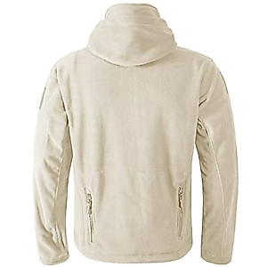 MAGCOMSEN Men's Winter Coats Fleece Jacket for Men with Hood Warm Jacket Winter Jackets for Men Polar Fleece Jacket Mens Jacket