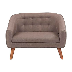 ECR4Kids Willa Loveseat, Kids Furniture, Raisin