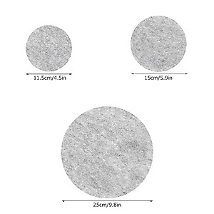 Plate Separators Storage, Set Of 48/24Pcs 3 Different Size, Thick and Premium Soft Felt Plate Dividers For Dish/Coffee Saucers Protecting and Stacking(48Pcs)