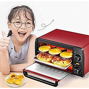 FZZDP Microwave Oven Electric Oven Home Baking Machine Mini Small Automatic Multi-Function Cake Bread,Steel Countertop Microwave Oven