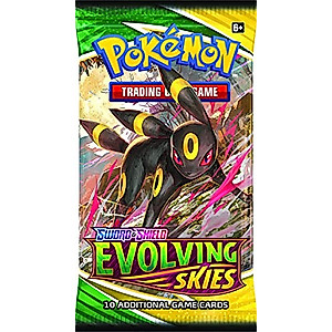 Pokémon TCG: Sword & Shield Evolving Skies Booster Box, Size: 4. Booster Display