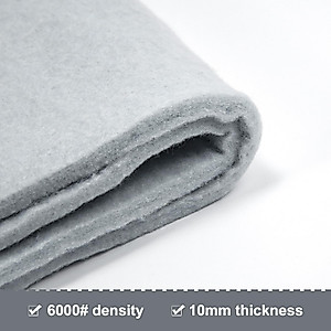 Duwee Delux Ironing Board Padding, Extra Dense Felt Material with 10 mm Thickness(15" x 48")