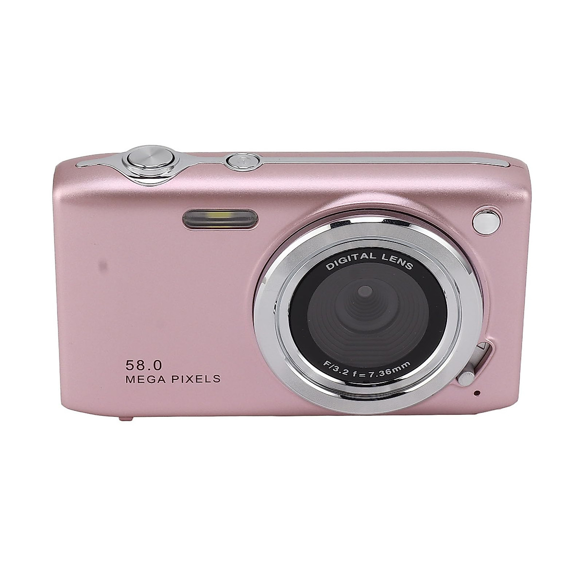 4K Digital Camera, 2.88 Inch IPS Screen, Slim and Lightweight Auto Focus Teen Small Camera, 58MP Auto Exposure for Travel (Pink)