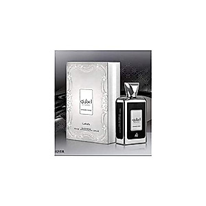Lattafa Ejaazi Intensive Silver for Unisex Eau de Parfum Spray, 3.4 Ounce
