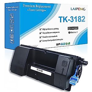 LAIPENG Compatible Toner Cartridge TK-3182 TK3182 TK 3182 1T02T70US0 Black 21000 Page Yield for Kyocera M3655idn P3055dn Laser Printers