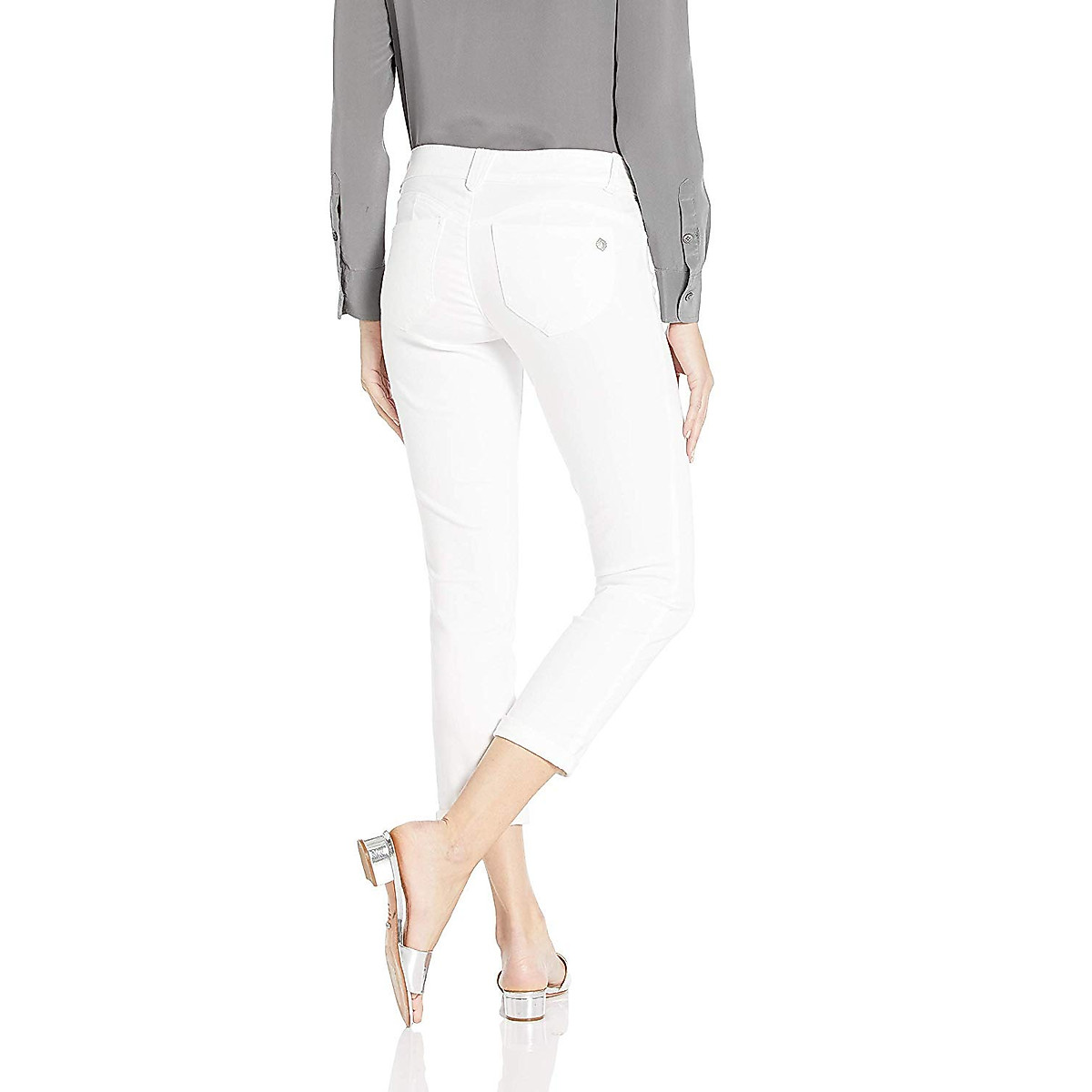 Democracy womens Absolution Crop Jeans, Optic White, 8 US