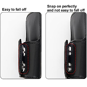 Beautyflier Black PU Leather Stethoscope Holder with Clip for All Models: Littmann, ADC, MDF, Adscope, Perfect for Physicians, Nurses, EMT, Medical Nursing Students, Work with Comfort (Black)