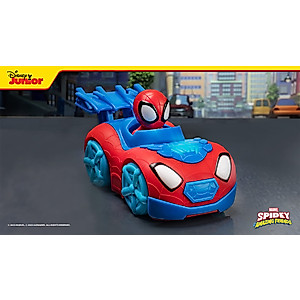 Marvel Spidey and HIS Amazing Friends Flash ‘N’ Dash Web Crawler - Motorized Web Crawler Vehicle with Lights and Sounds - Toys Featuring Your Friendly Neighborhood Spideys
