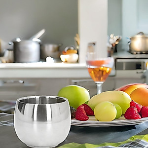 4Pcs Stainless Steel Coffee Cup, Coffee Mugs Camping Cup Double Walled Insulated Coffee Mug Reusable Metal Espresso Cup Mug Tea Cups