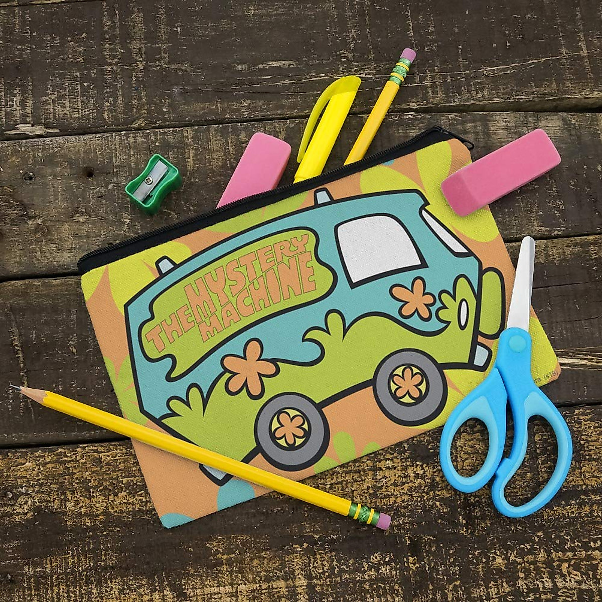 Scooby-Doo The Mystery Machine Pencil Pen Organizer Zipper Pouch Case