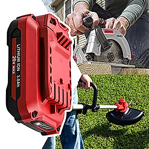 2 Pack 20V 3.0Ah Replacement for Craftsman V20 Lithium Ion Battery, Compatible with  Craftsman 20V MAX CMCB205 CMCB204 CMCB206 CMCB202 CMCB201 20 Volt Cordless Power Tools