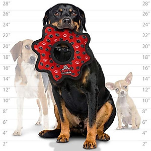 TUFFY - World's Tuffest Soft Dog Toy - Junior 3 Way Tug - Squeakers - Multiple Layers. Made Durable, Strong & Tough. Interactive Play (Tug,Toss & Fetch). Machine Washable & Floats (Combo 2 Pack)