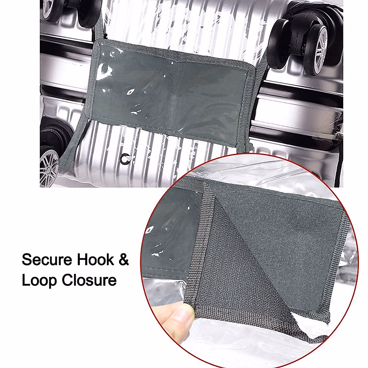 GigabitBest 28 Inch Clear PVC Suitcase Cover Protectors Suitcase Covers for Luggage Thickened suitcase protective cover for Wheeled Suitcase Suitable for 28"-29"