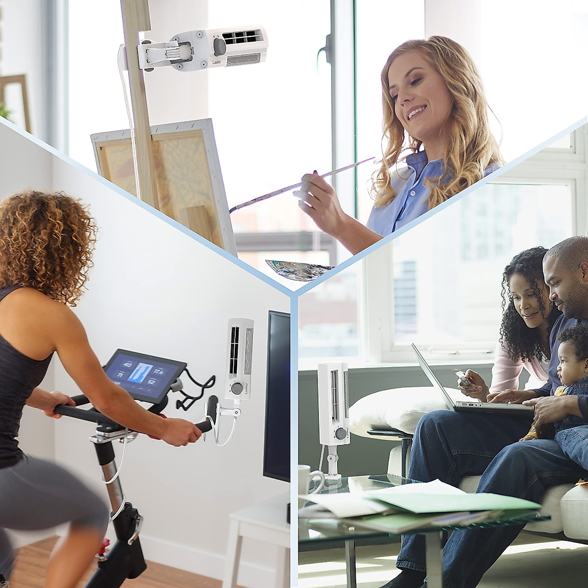 Lasko 4006 Clip Stik Desk Fan 2-SPEED, 10.5" High