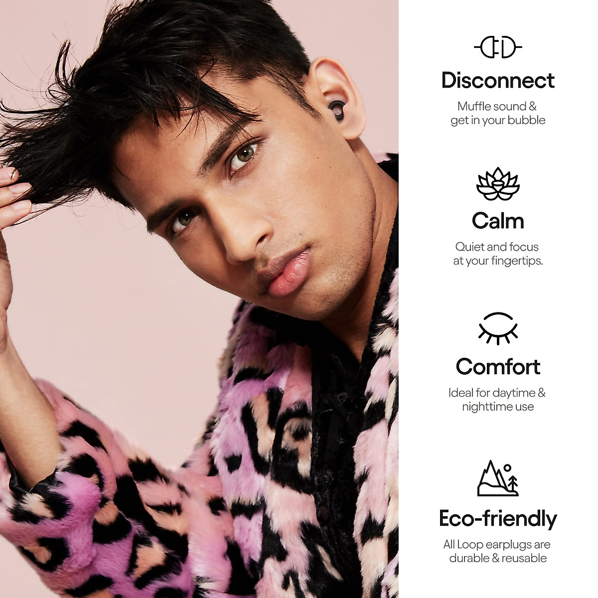 Loop Quiet Earplugs - Soft Silicone, Reusable, Noise Reduction - 8 Tips, 26dB NRR 14 - For Sleep, Noise Sensitivity