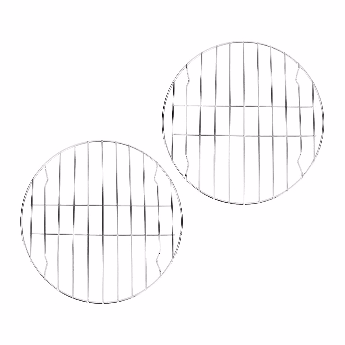 Operitacx 2pcs Stainless Steel Griddle Grilling Accessories BBQ Portable Campfire Grate Hibachi Grill Pizza Ovens for Outside Pizza Grill Practical Steak Grilling Rack Cake Lip Gloss