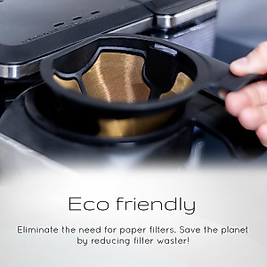 Ceybo Replacement Reusable 2 Pack Filters for Ninja Coffee Bar Glass Thermal System Compatible with All CF09X Series Models