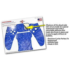 WraptorSkinz Skin Wrap compatible with Sony PS5 DualSense Controller Stardust Blue (CONTROLLER NOT INCLUDED)